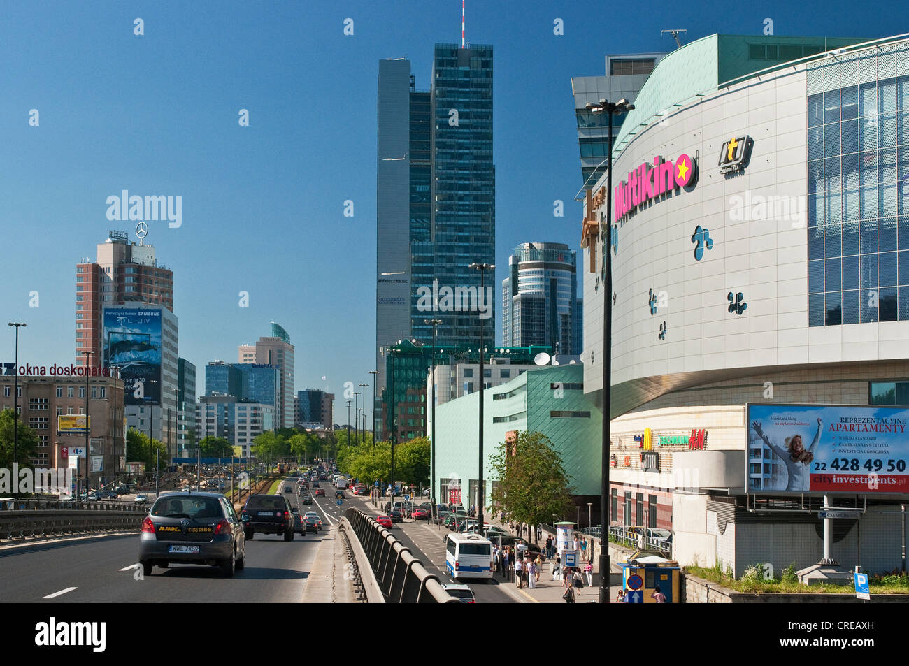 Multikino multiplex movie theater and office buildings, John Paul II ...