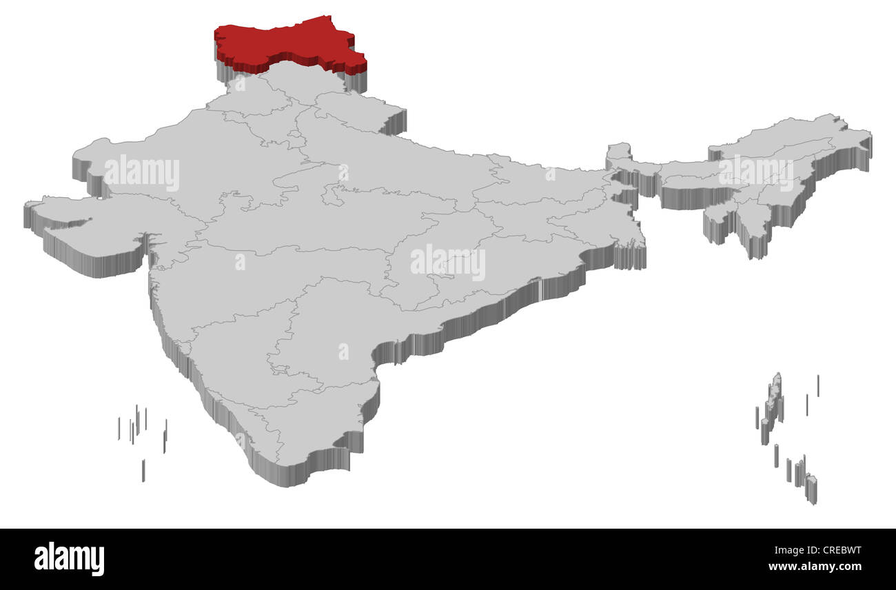 Kashmir Map Political