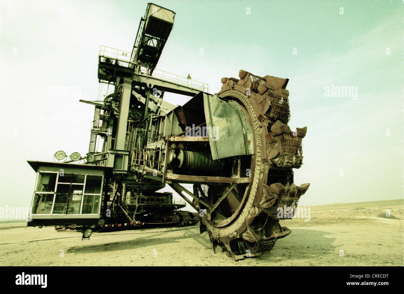 Open-air museum with brown coal excavators, Ferropolis, Germany Stock ...