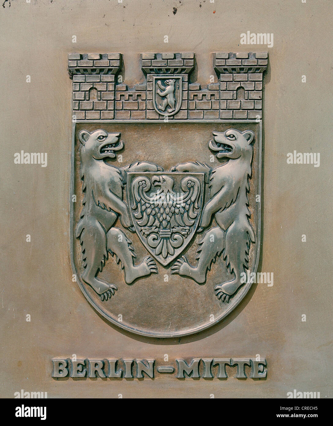 The coat of arms of the district Mitte, Berlin, Germany Stock Photo - Alamy