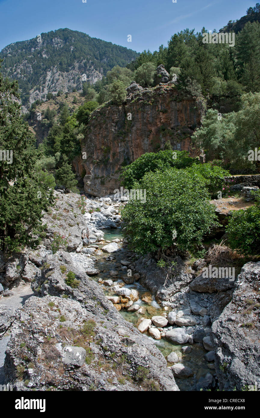 Crete Greece Mediterranean national park Samaria Stock Photo - Alamy