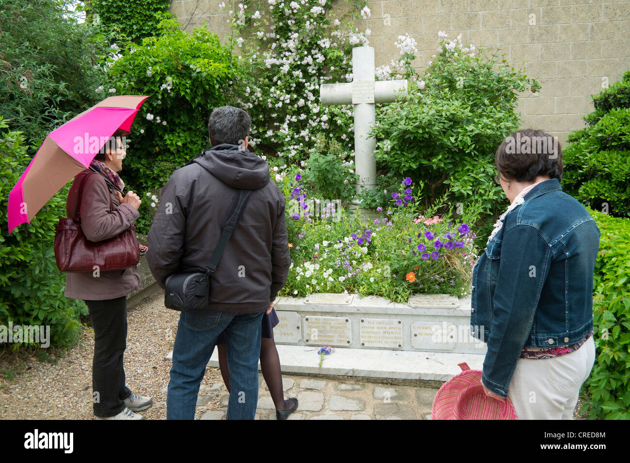 The grave of French painter Claude Monet at Giverny in France Stock Photo - Alamy