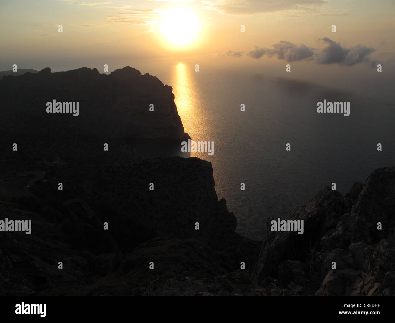 Talaia D'Albercutx, tower on the mountain above Formentor, Mallorca ...