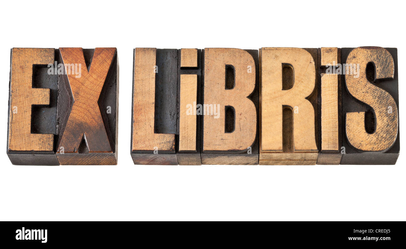 Ex libris font hi-res stock photography and images - Alamy