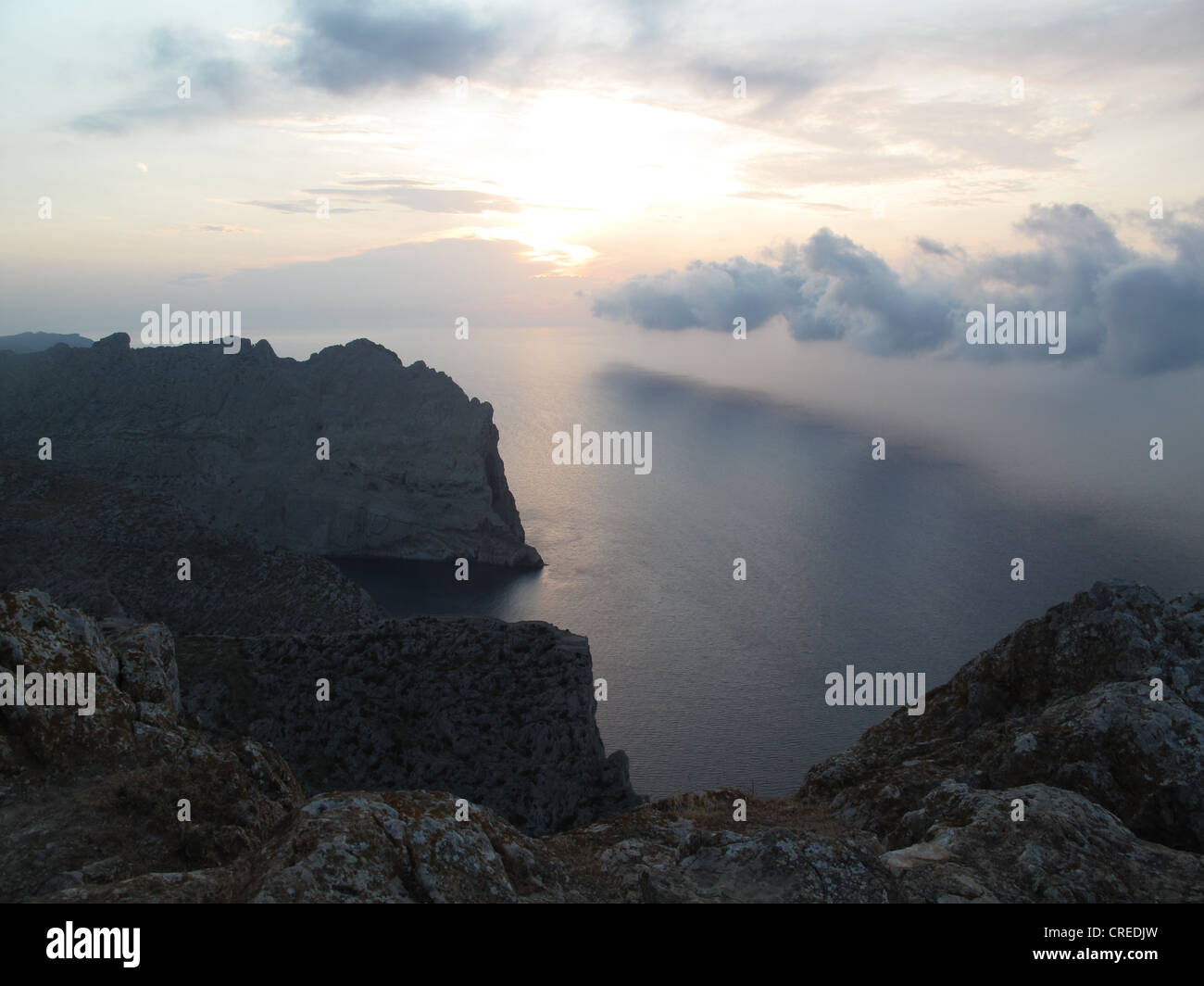 Talaia D'Albercutx, tower on the mountain above Formentor, Mallorca ...