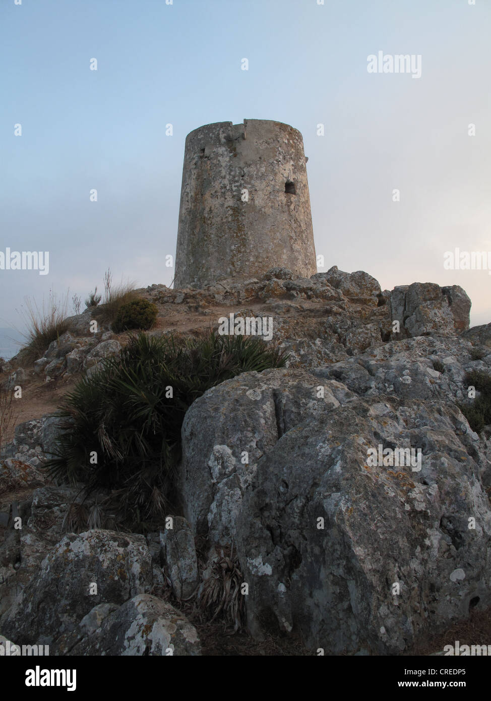 Talaia D'Albercutx, tower on the mountain above Formentor, Mallorca ...