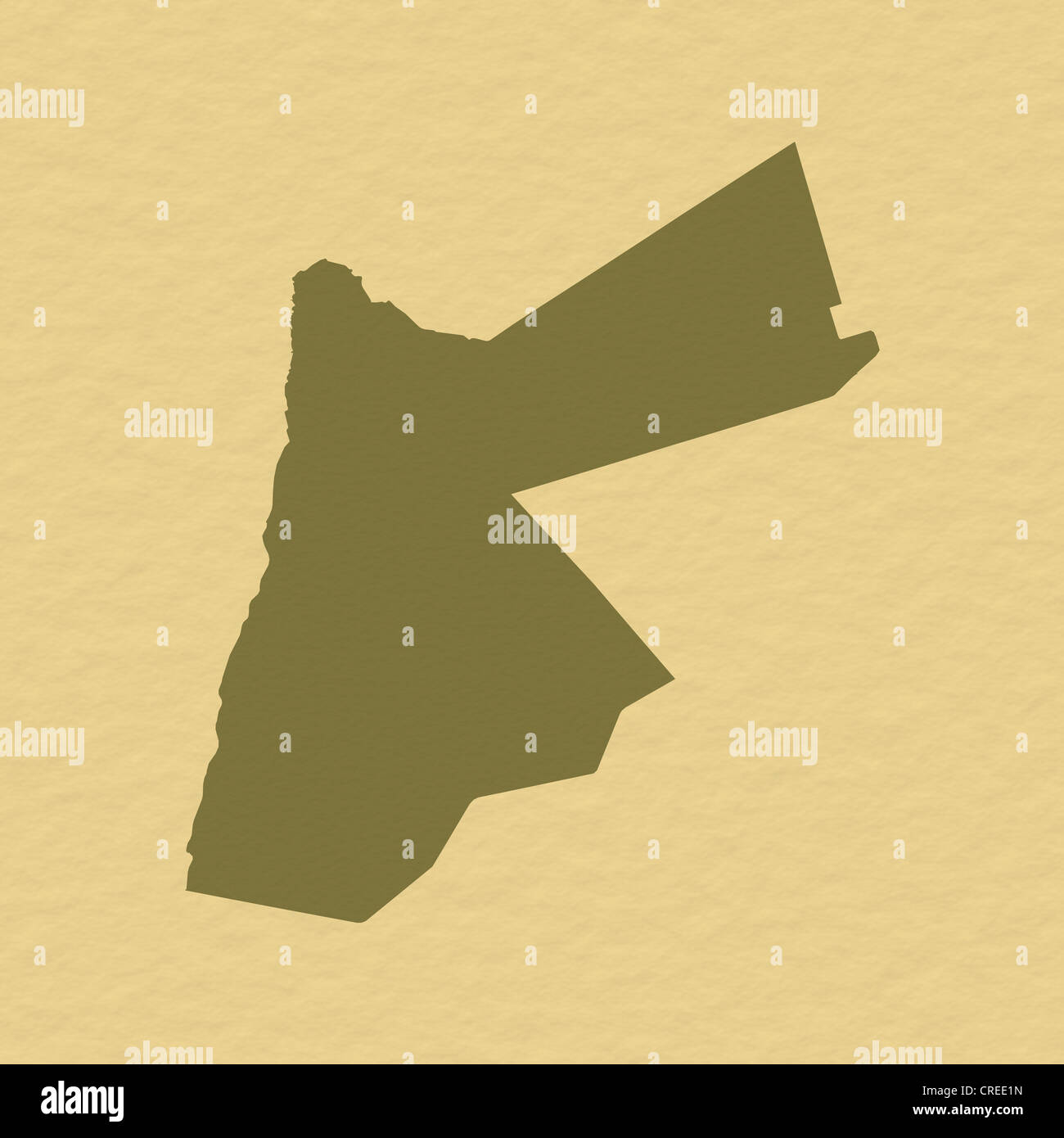 Political map of Jordan with the several governorats Stock Photo - Alamy