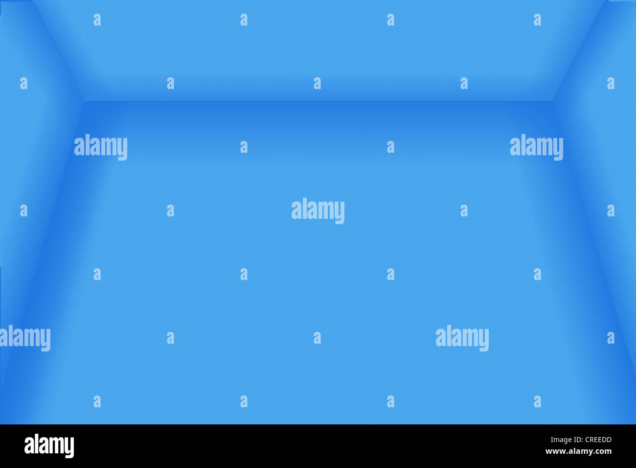 Blue Empty Room Stock Photo - Alamy