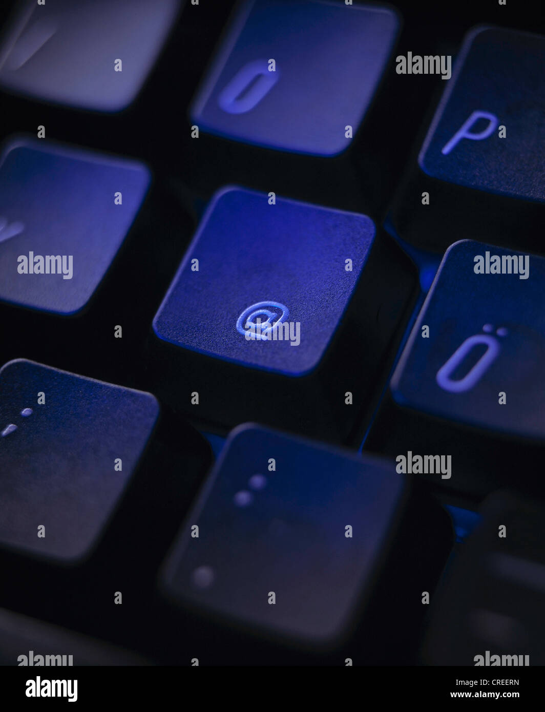 At symbol keyboard hi-res stock photography and images - Alamy