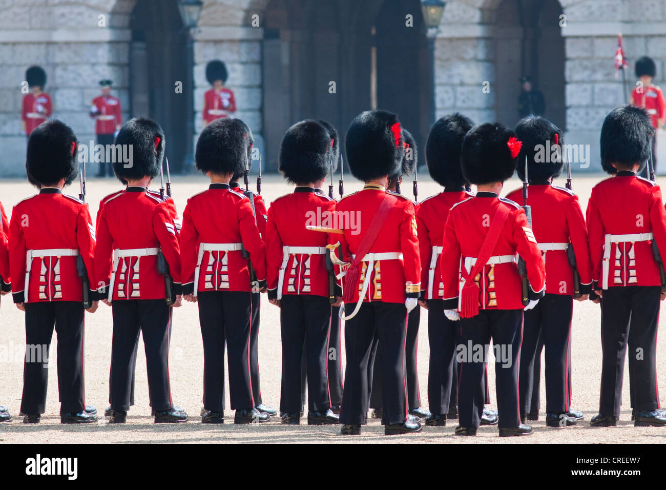 Trooping the Colour-rehearsal Stock Photo - Alamy