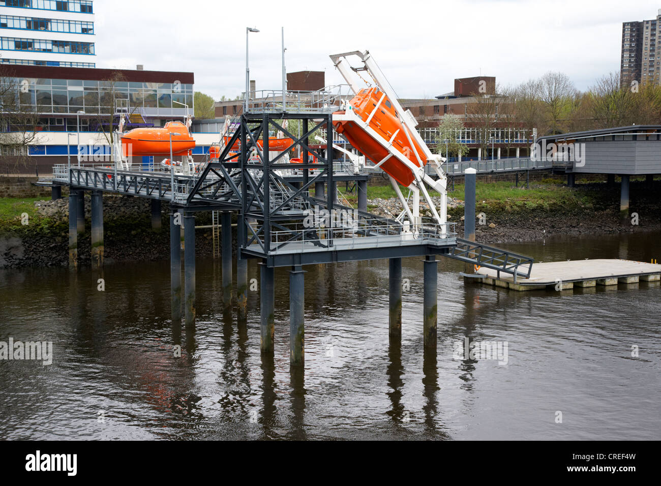 nautical studies lifeboat training facility on the river clyde part of ...