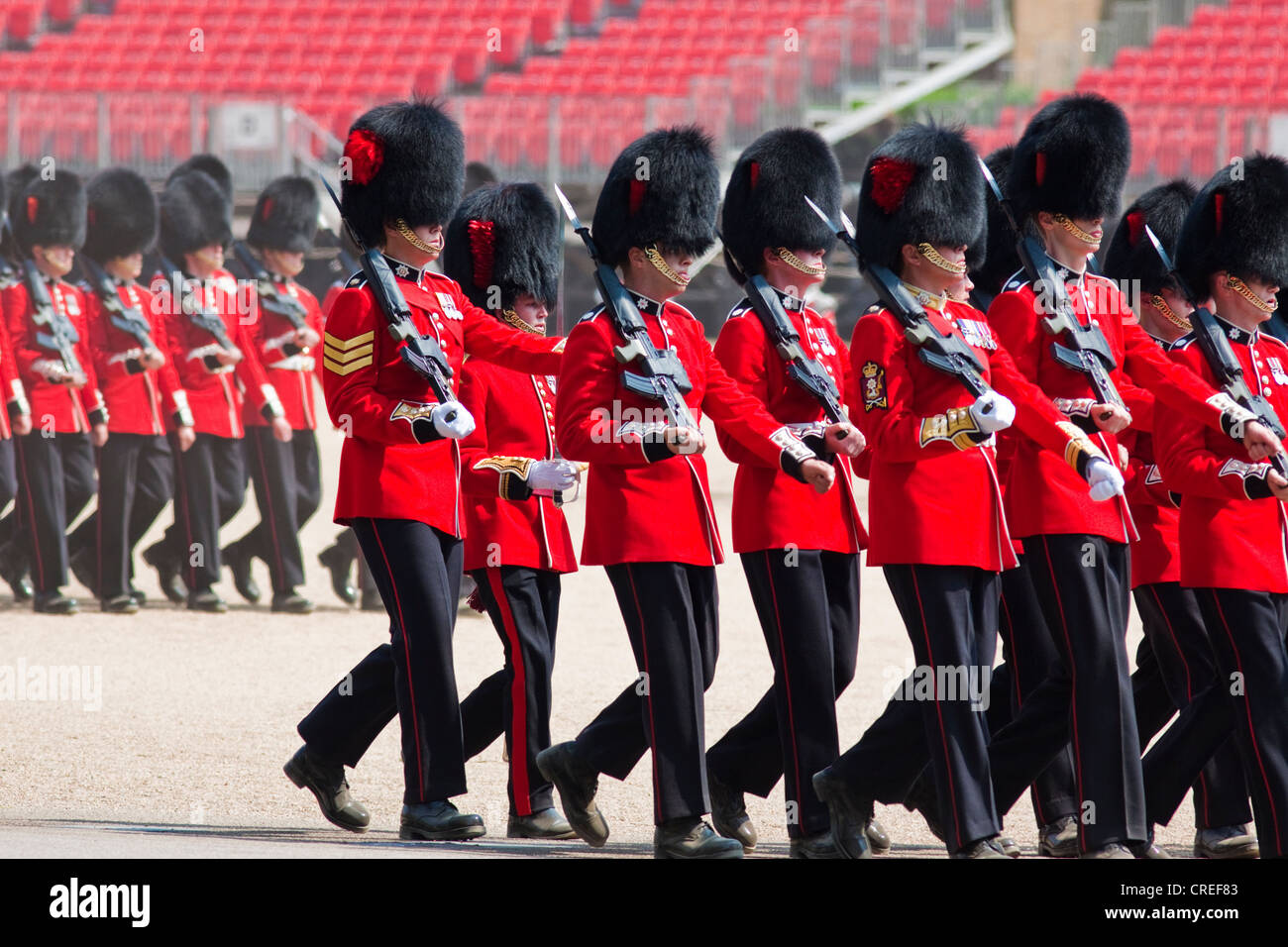 Trooping the Colour-rehearsal Stock Photo - Alamy