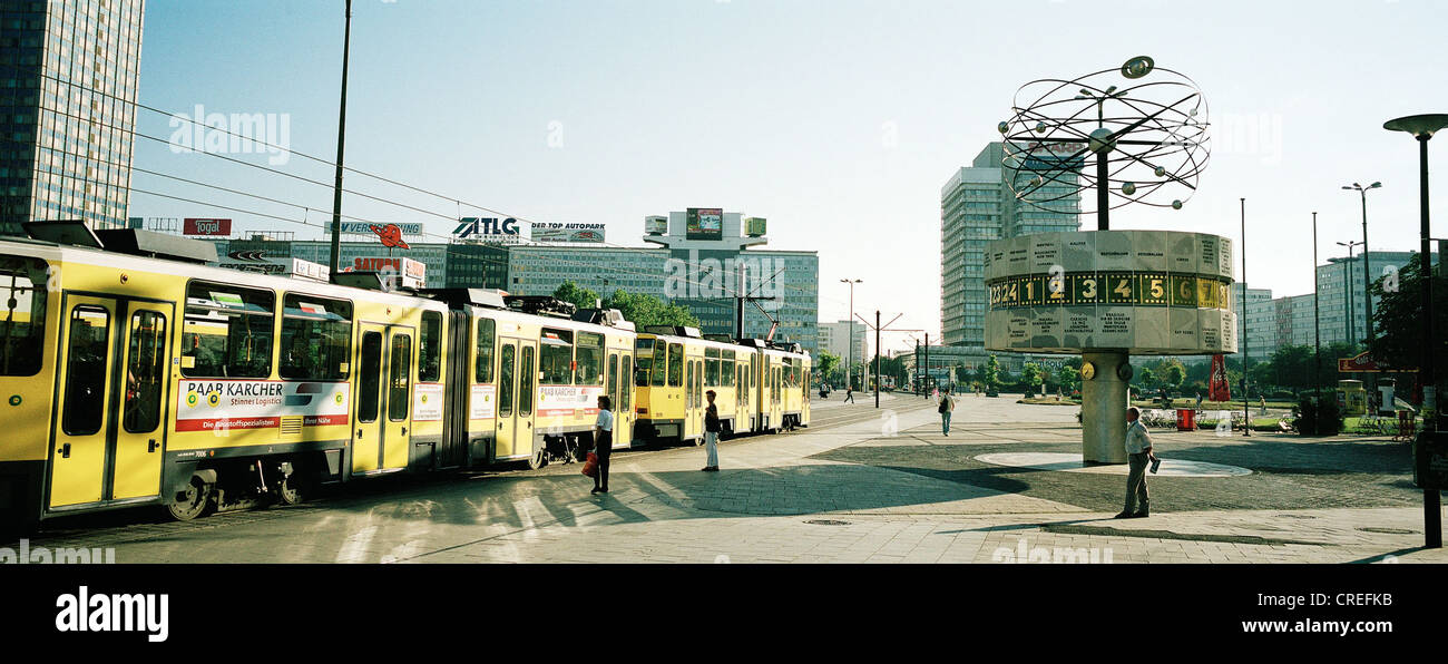 Alexanderplatz world clock, Berlin, Germany Stock Photo - Alamy