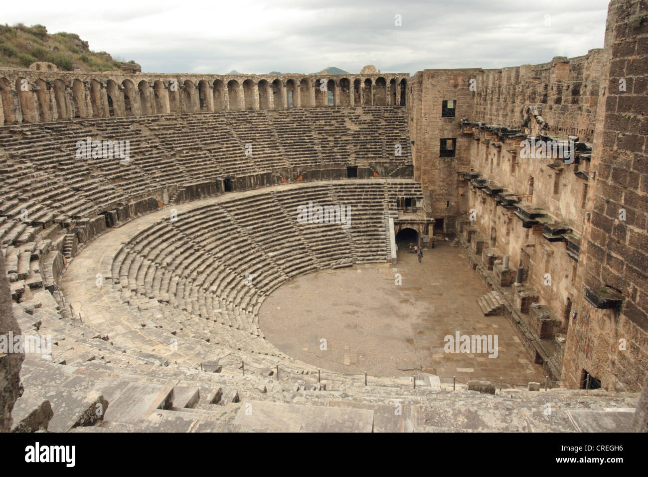 amphitheatre, Turkey, Antalya, Aspendos Stock Photo - Alamy