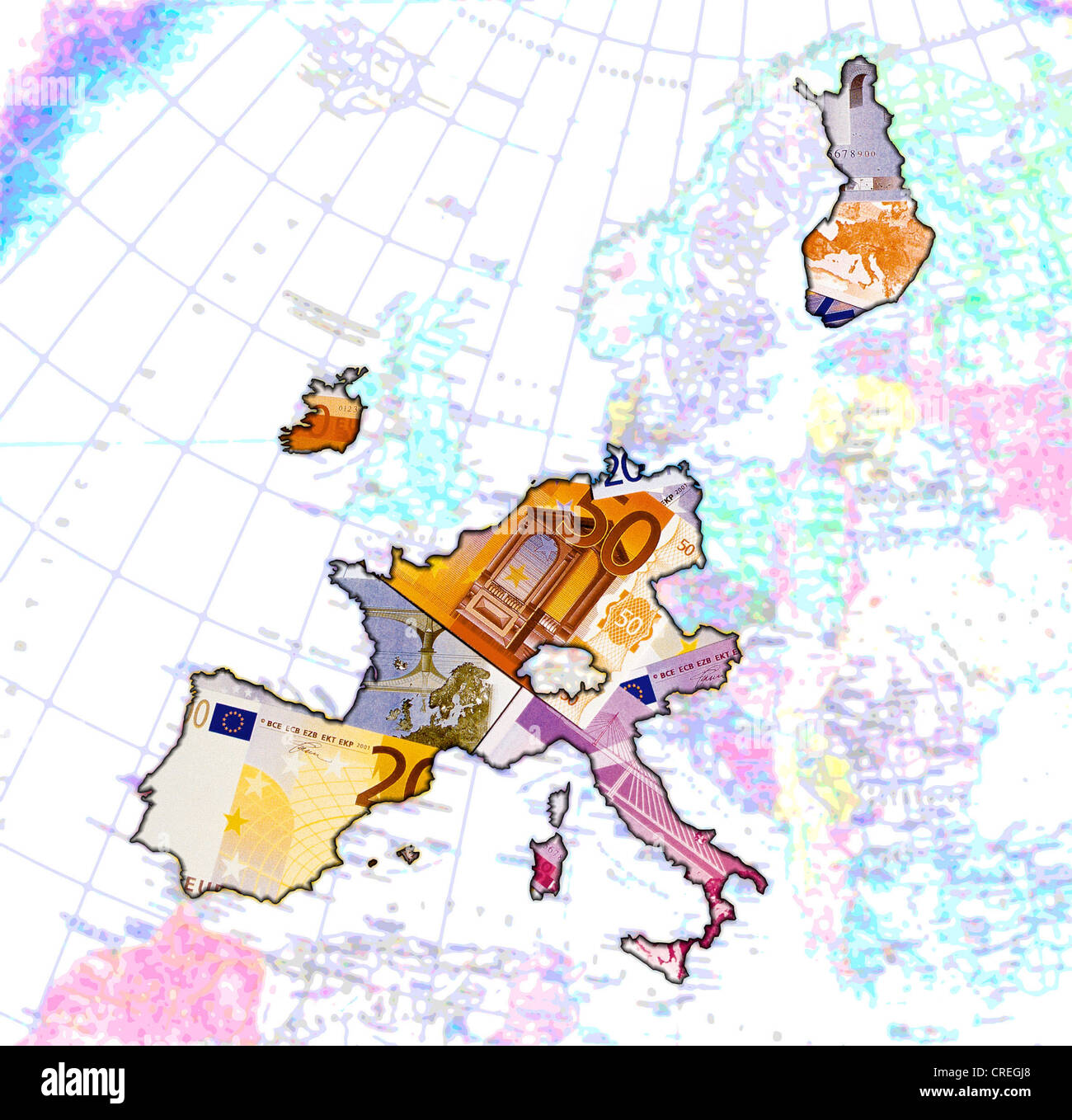 Map of european union hi-res stock photography and images - Alamy