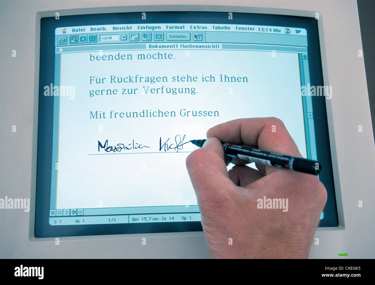 Digital signature hi-res stock photography and images - Alamy