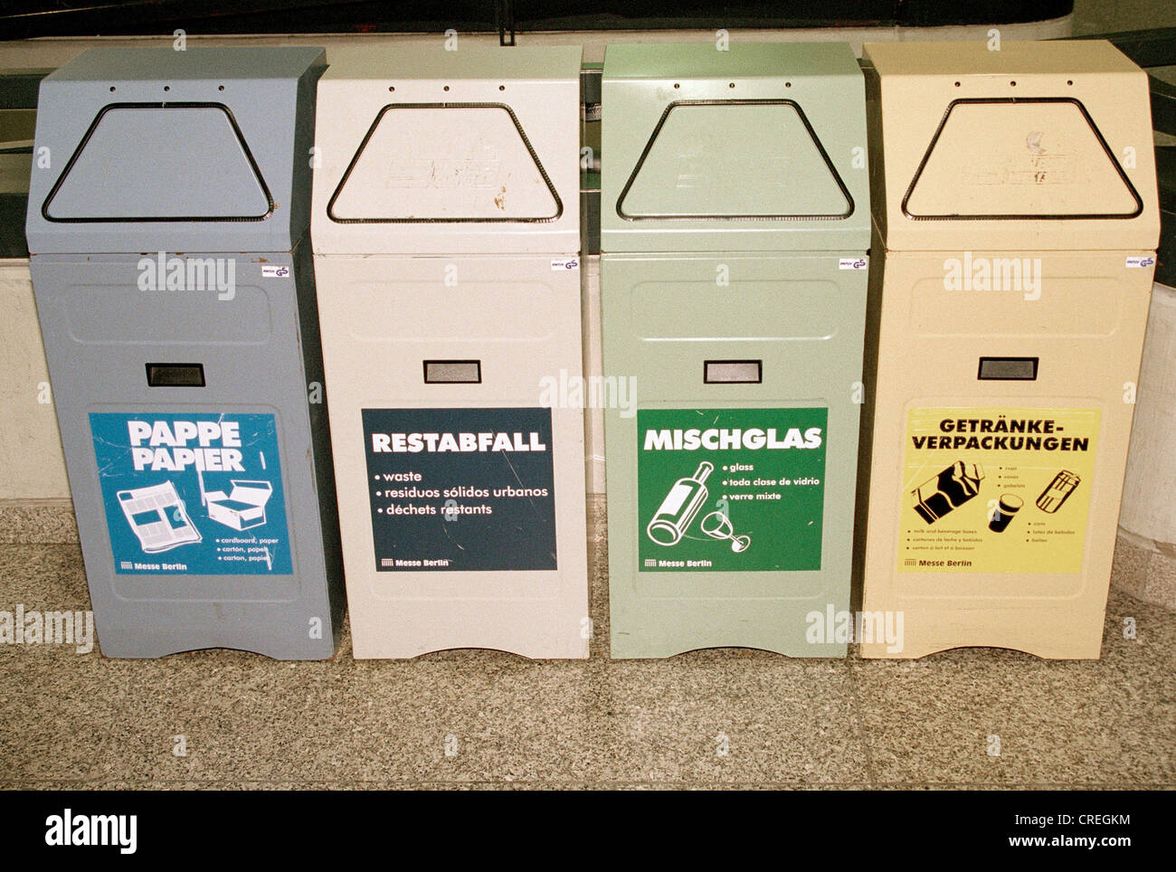 Waste bin for Muelltrennung, Germany Stock Photo - Alamy