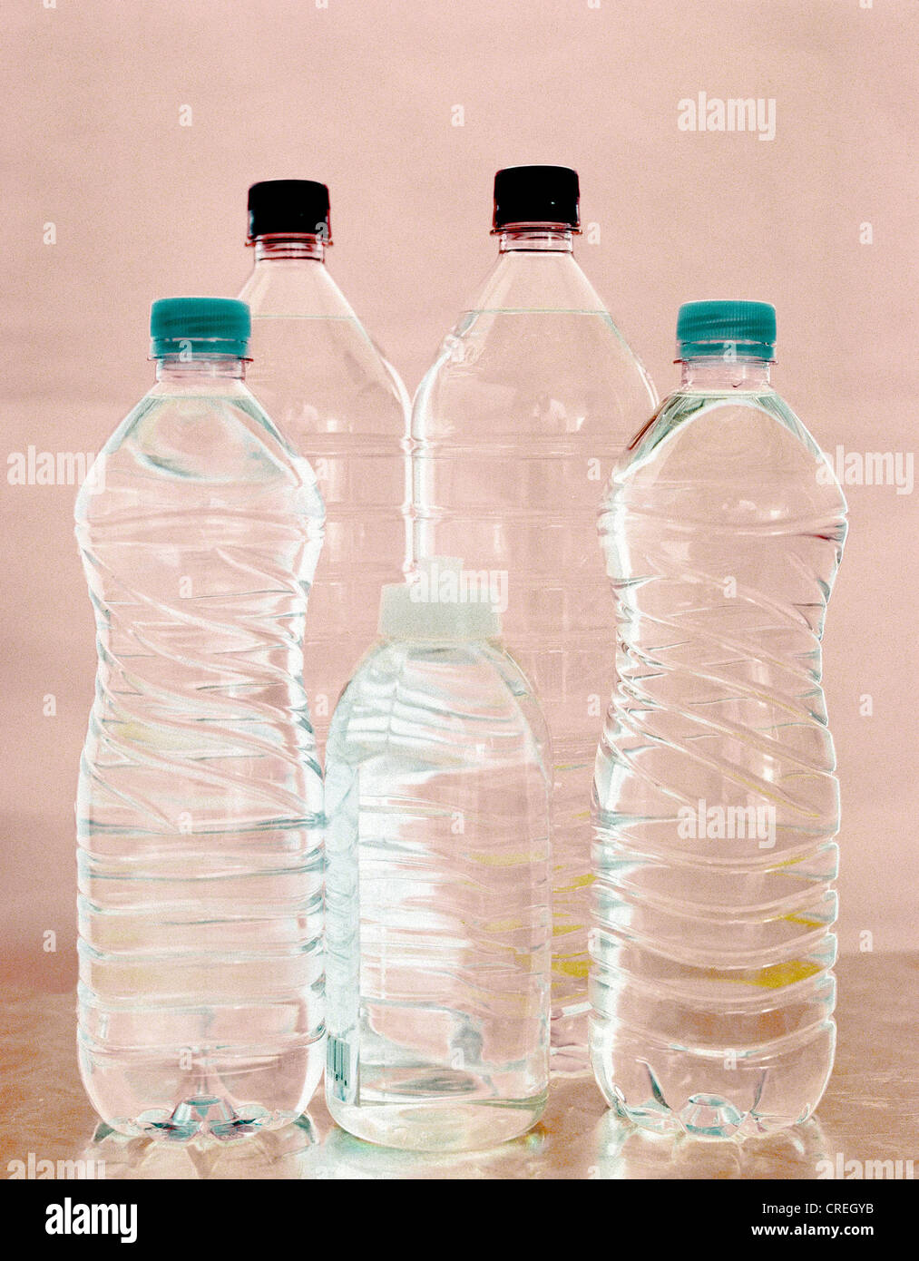 Plastic bottles for beverages Stock Photo - Alamy