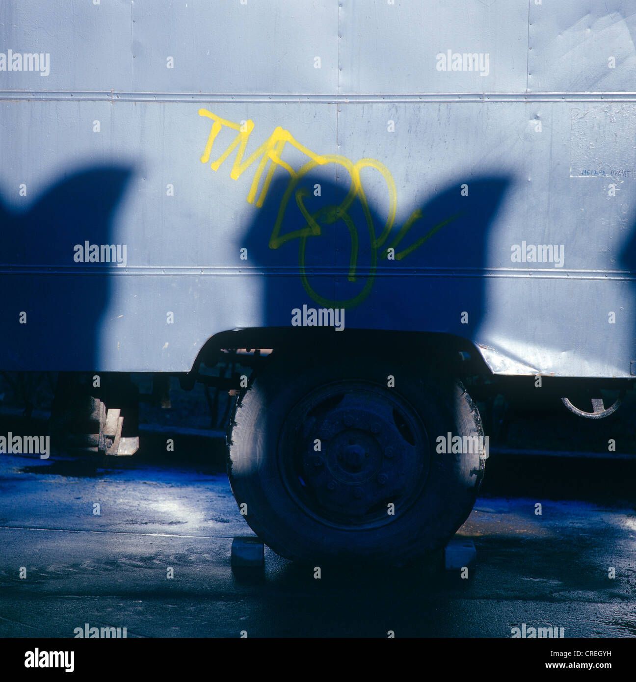 Kremlin wall shadow on a truck Stock Photo - Alamy