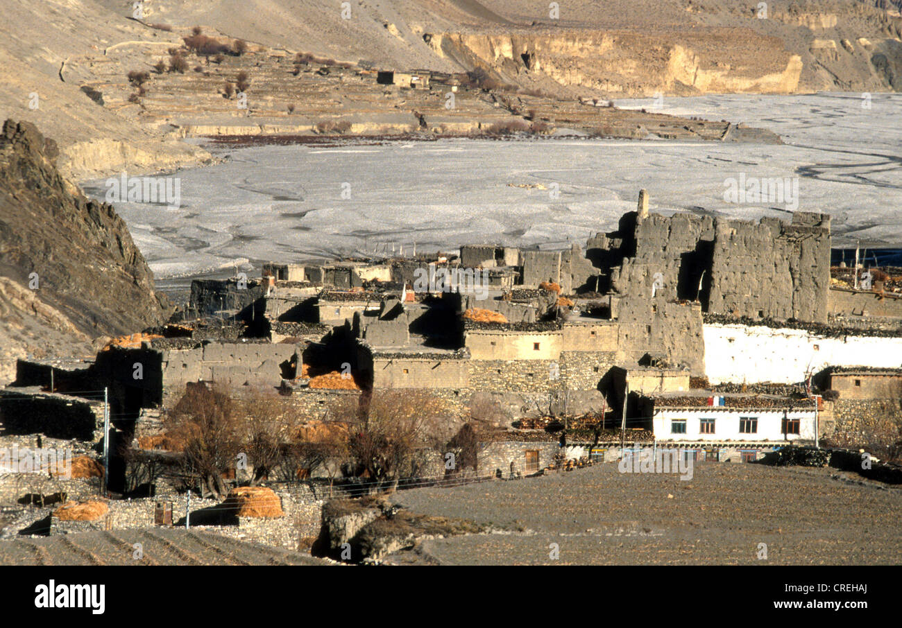 Kagbeni at the Kali Gandaki, Nepal Stock Photo - Alamy