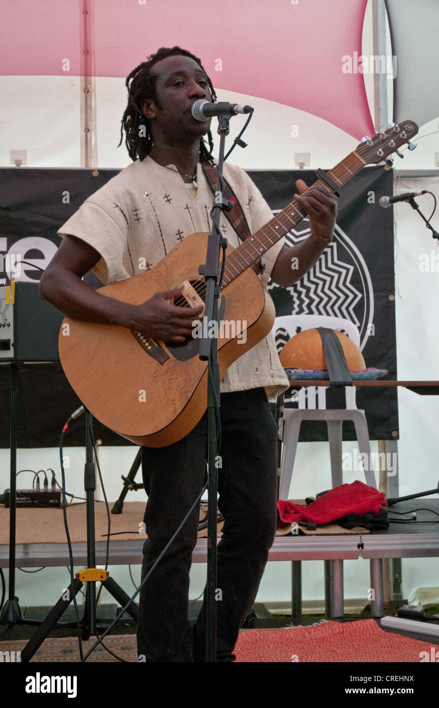 Senegalese singer-songwriter, Amadou Diagne performing live in the ...