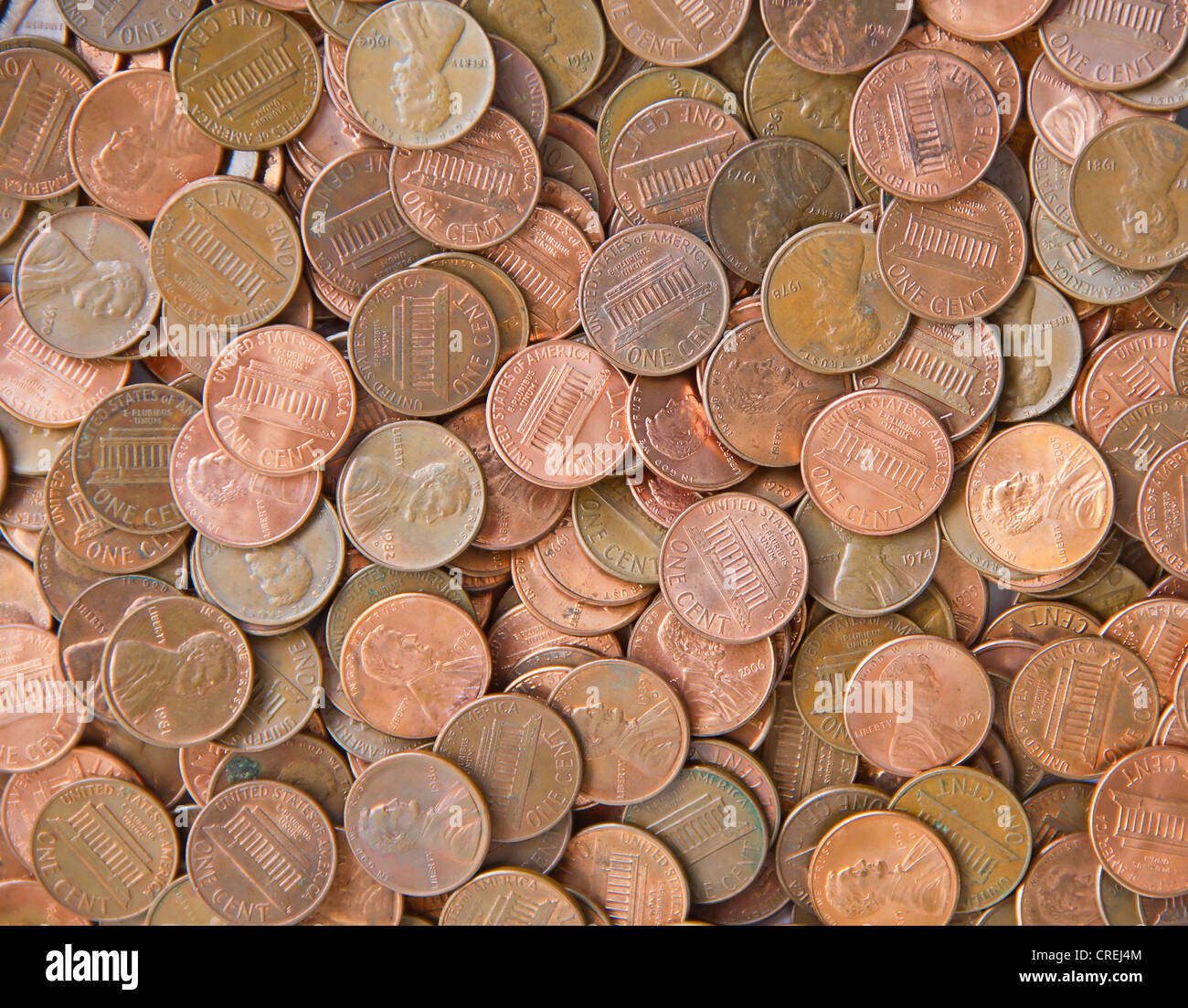 Huge pile of assorted US coins Stock Photo - Alamy