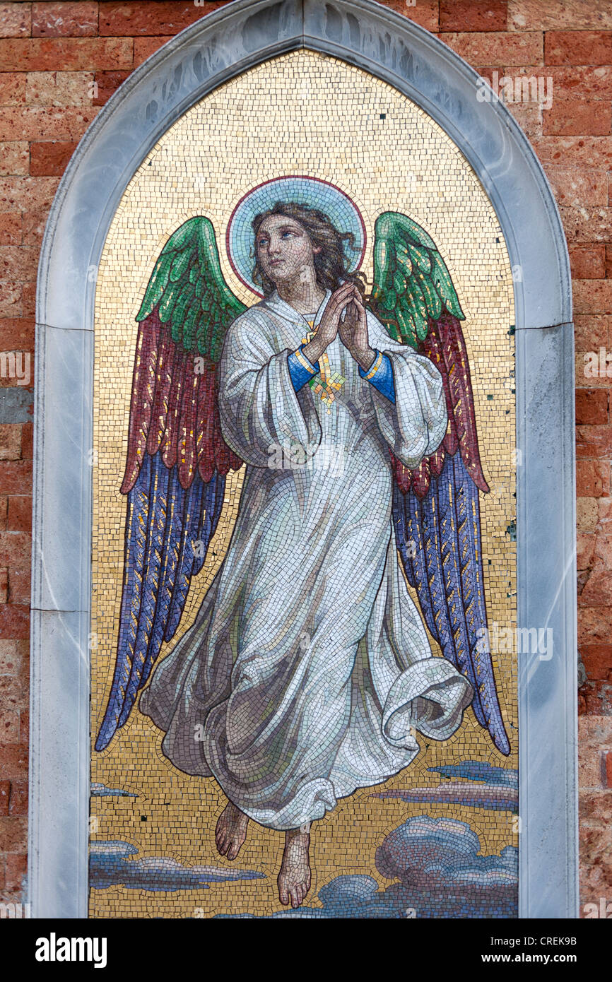 Angel, cemetery mosaic Stock Photo - Alamy