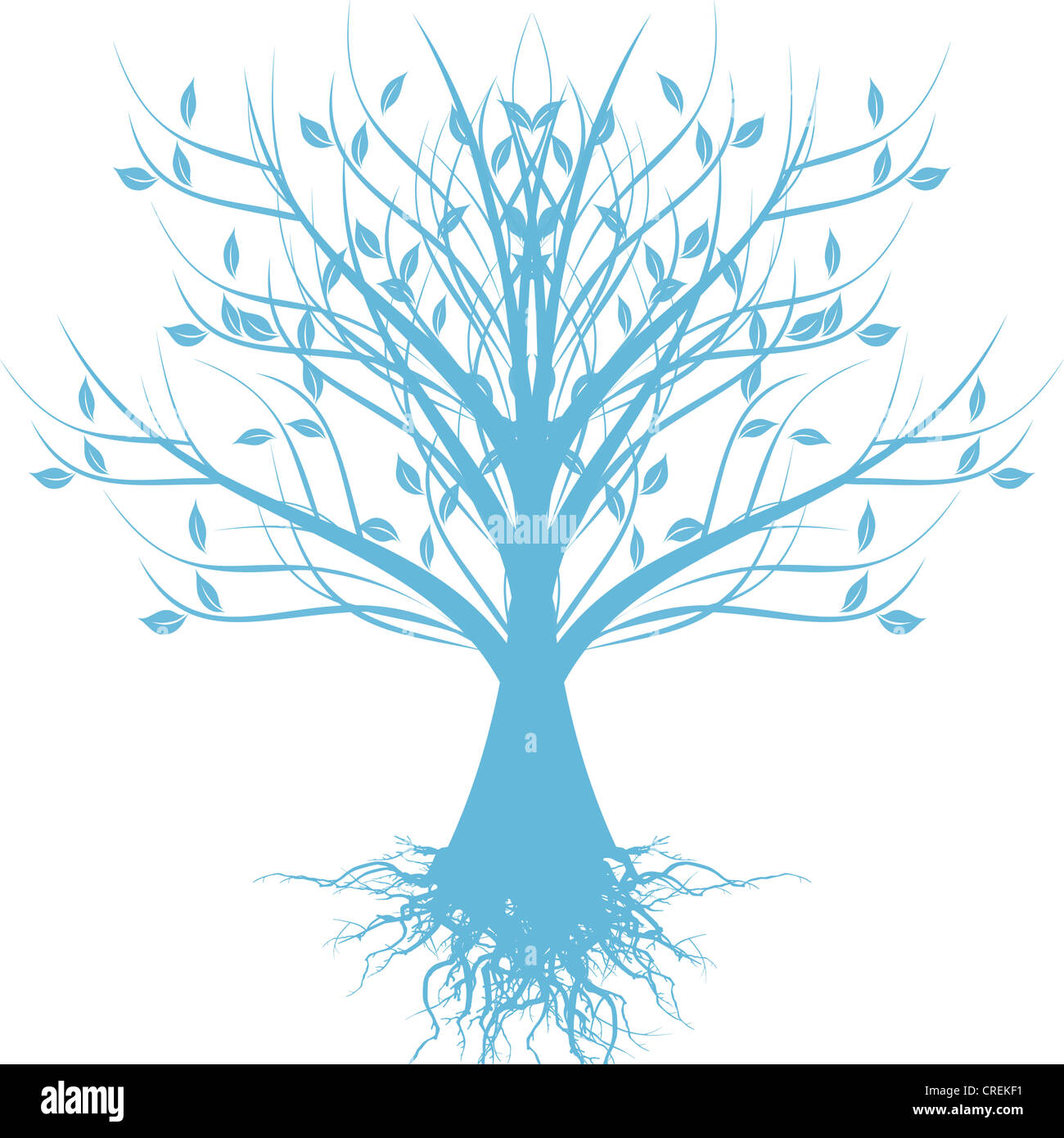 Beautiful art tree isolated on white background Stock Photo - Alamy