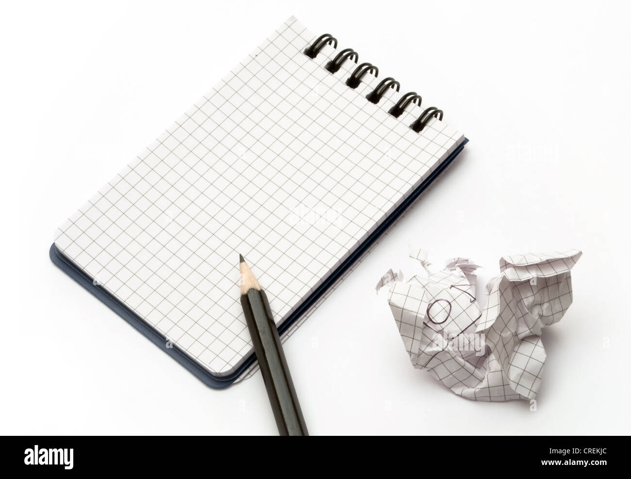 notebook with black pencil and paper Stock Photo - Alamy