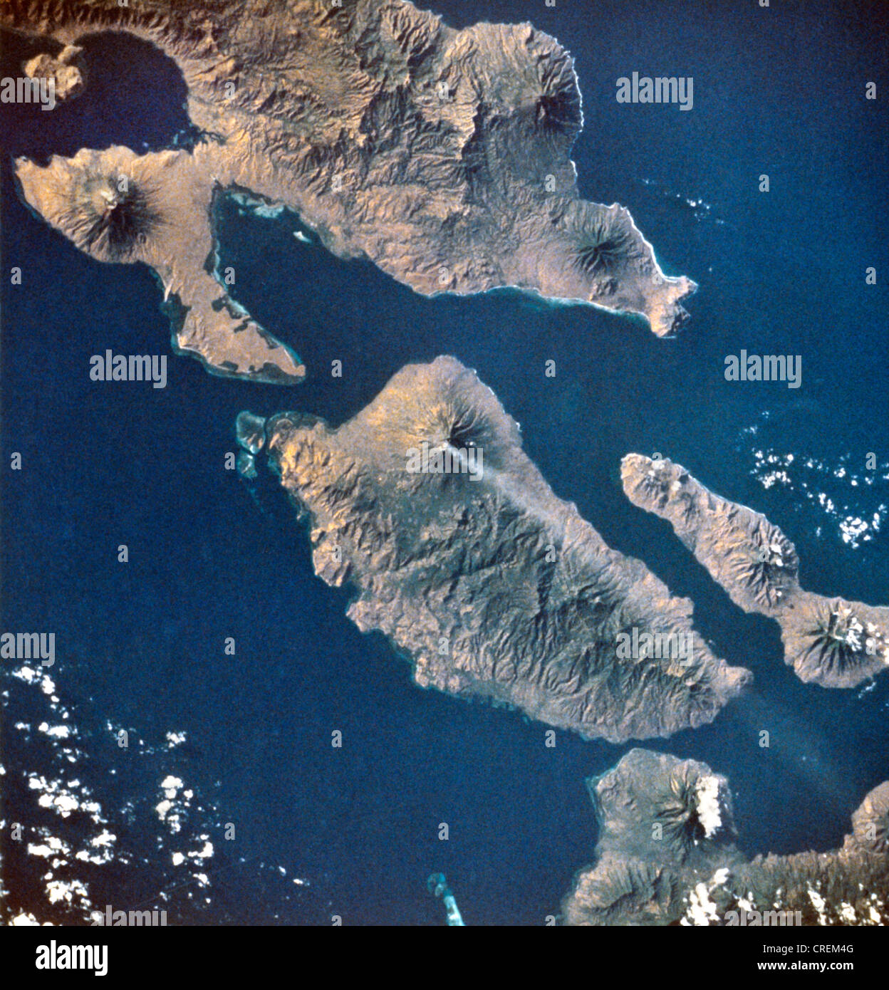 Adonara Island Indonesia Eruption Plume from Stratovolcano Lliboleng ...