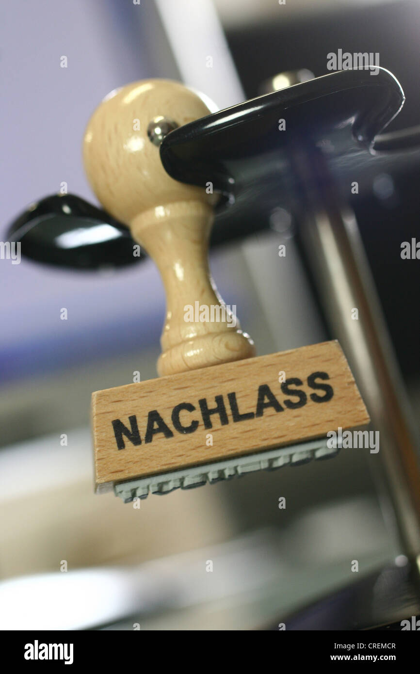 Nachlass hi-res stock photography and images - Alamy