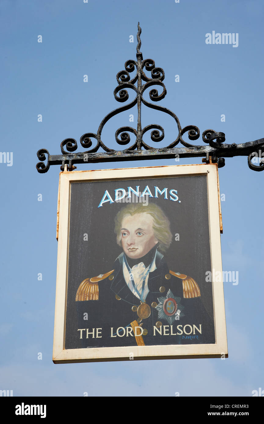 Lord Nelson pub sign Stock Photo - Alamy