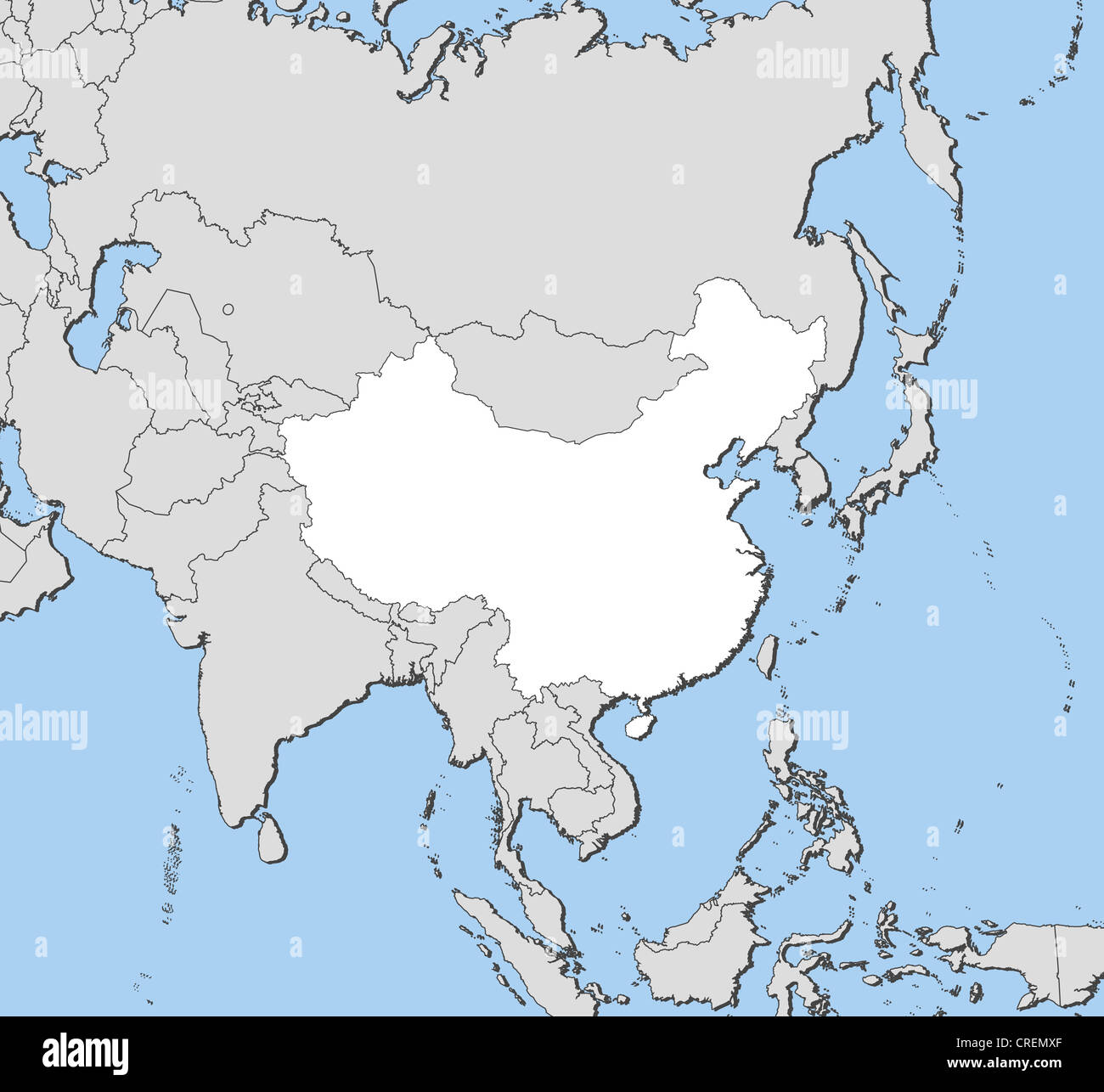 Political map of China with the several provinces Stock Photo - Alamy