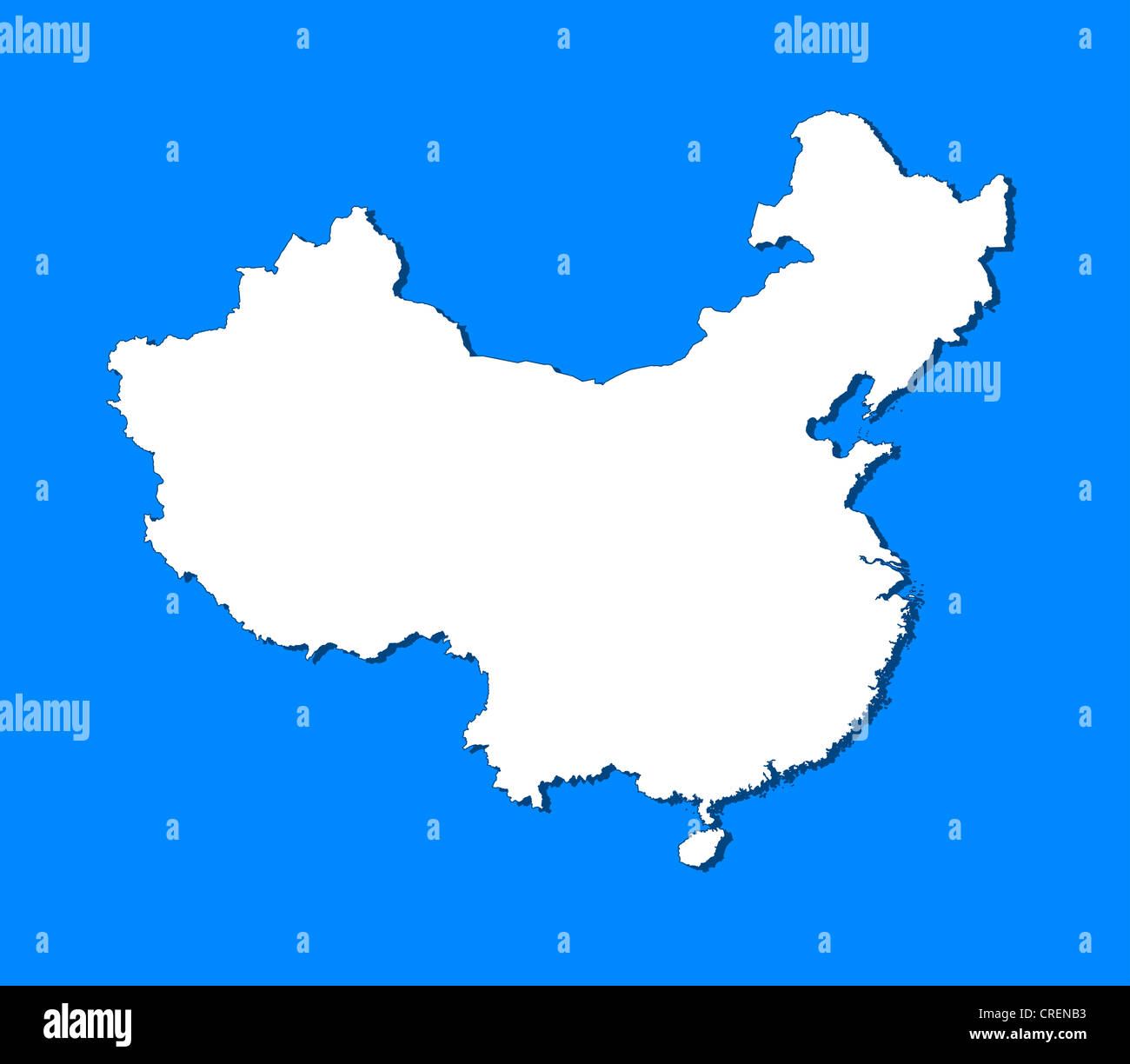 Political map of China with the several provinces Stock Photo - Alamy