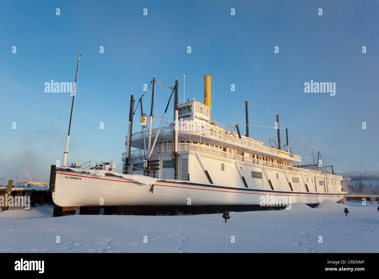 Historic steam ship, stern wheeler, S. S. Klondike, Whitehorse, near ...