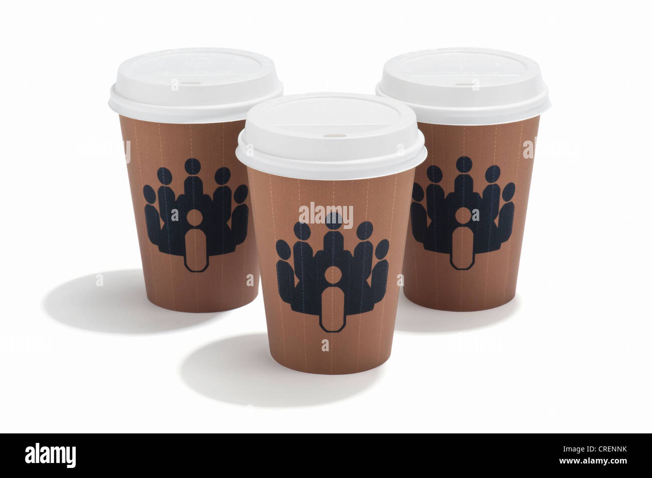 3 cups white background Cut Out Stock Images & Pictures - Alamy