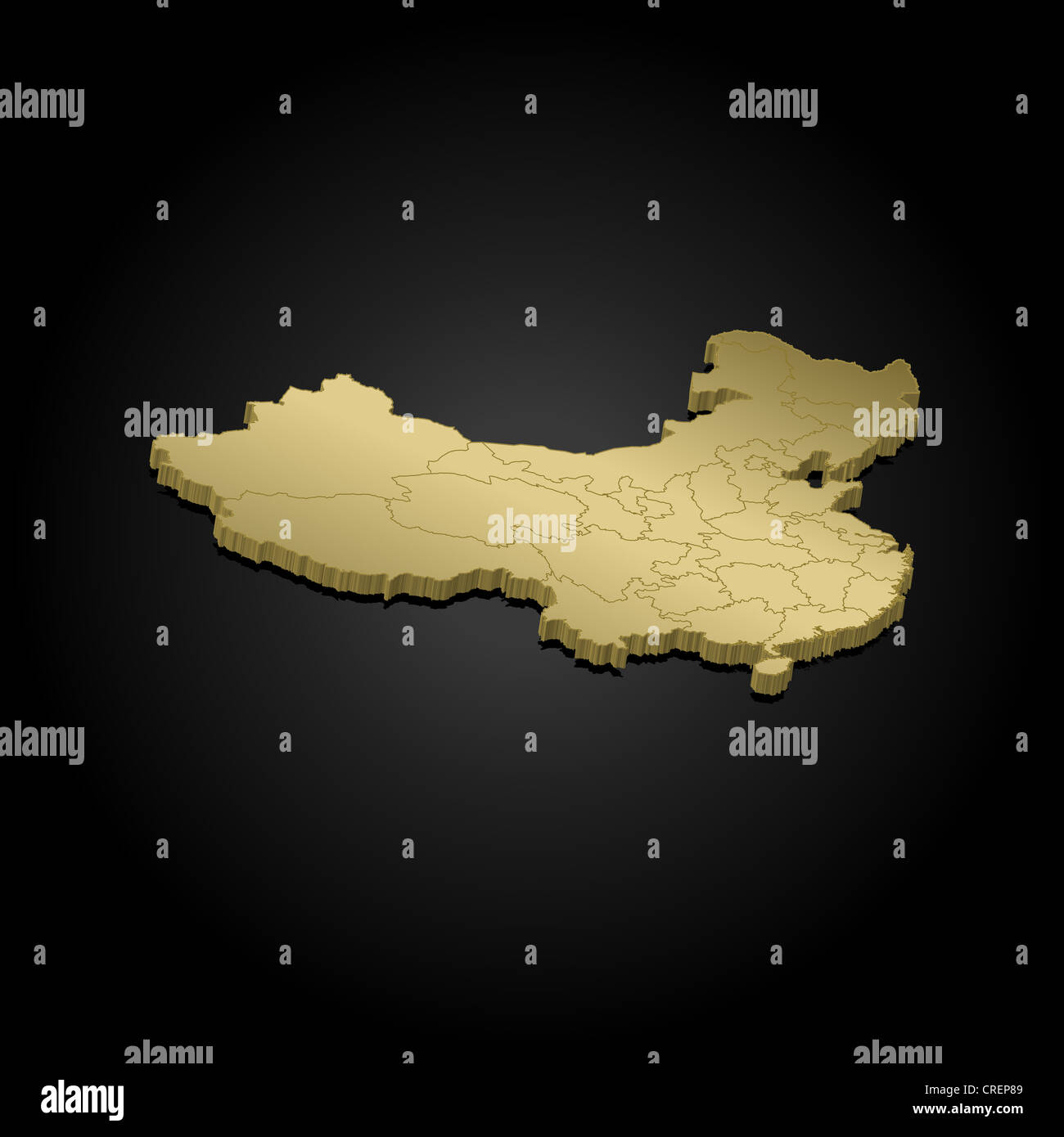 Political map of China with the several provinces Stock Photo - Alamy