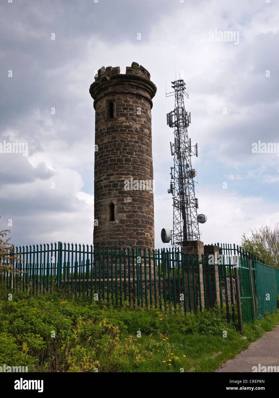 The Grade II listed tower on Sedgley Beacon (c.1846) sits next to a ...