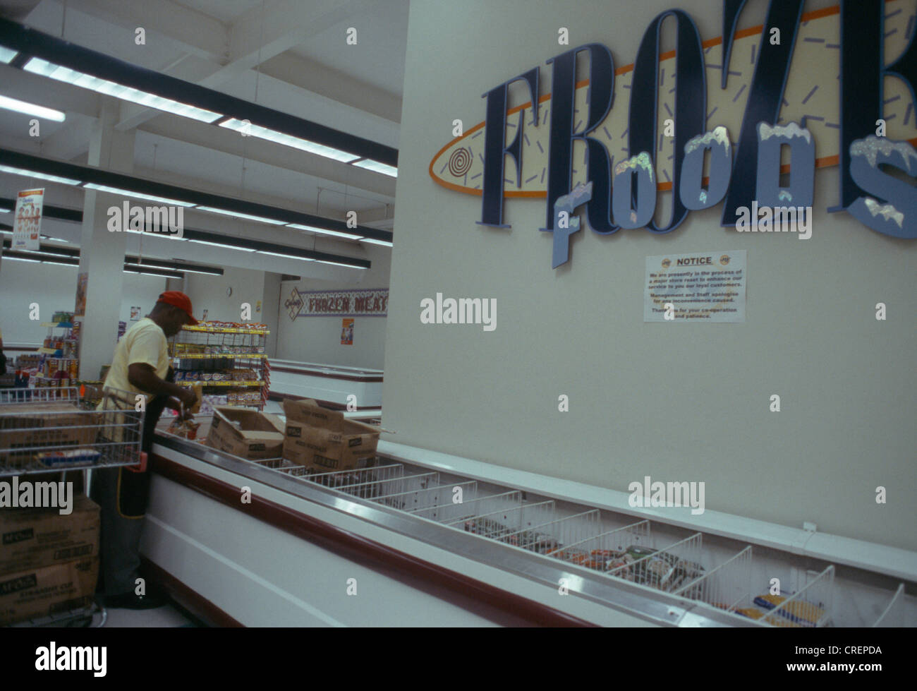 Rodney Bay St Lucia Supermarket Frozen Foods Stock Photo - Alamy
