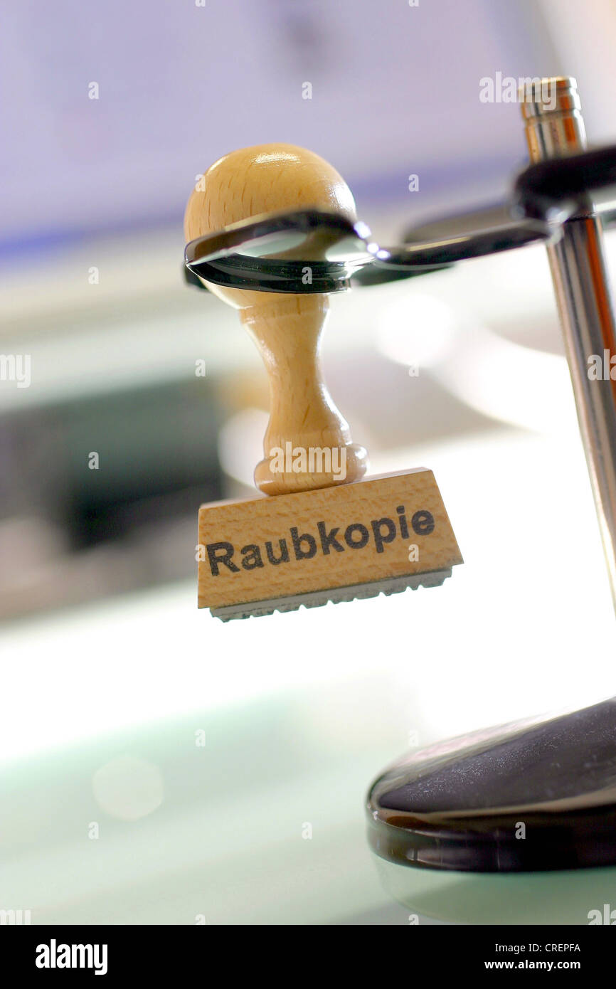 stamp Raubkopie, bootleg Stock Photo - Alamy