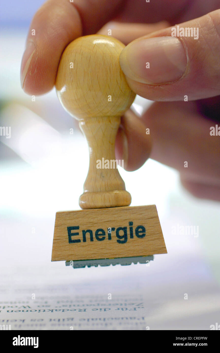 Stamp energie hi-res stock photography and images - Alamy