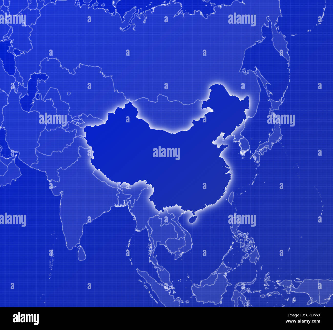 Political map of China with the several provinces Stock Photo - Alamy