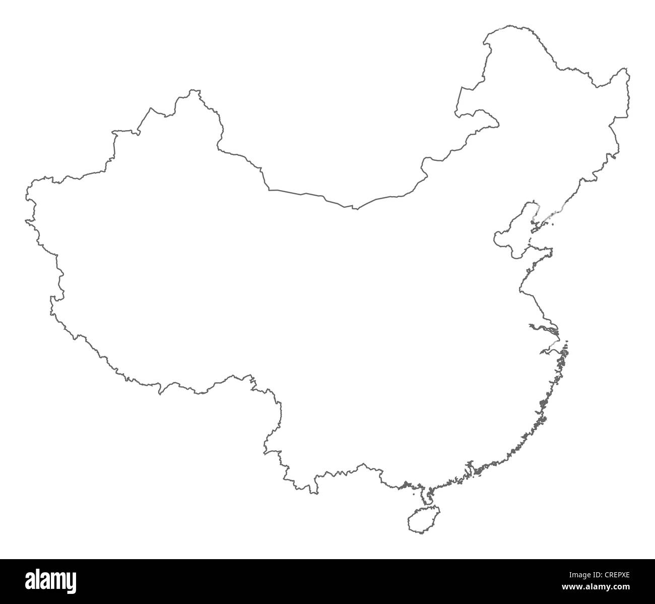 Political map of China with the several provinces Stock Photo - Alamy