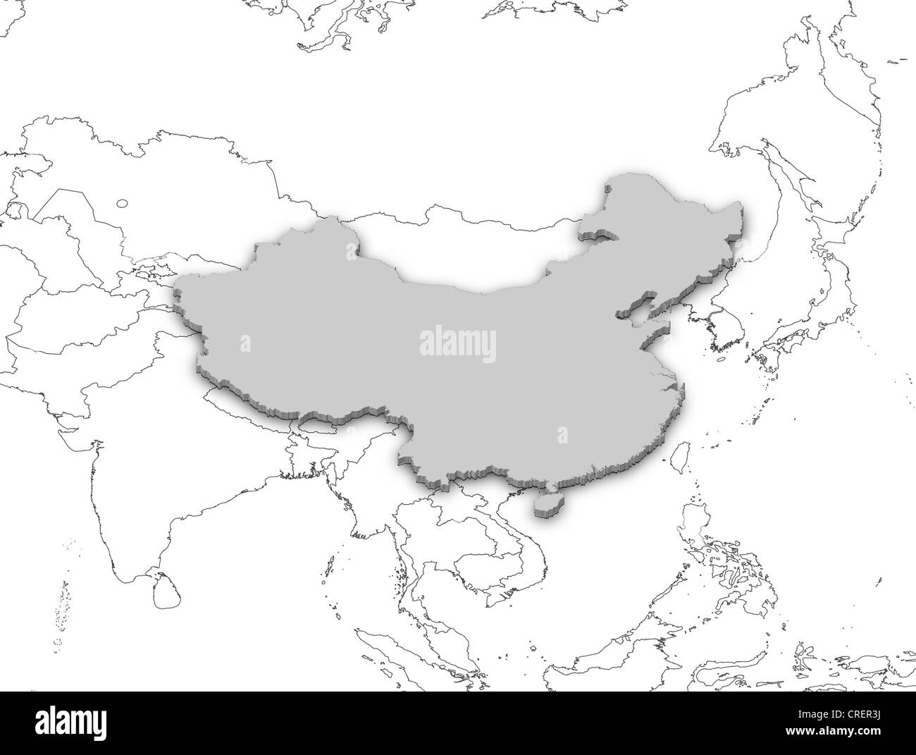 Political map of China with the several provinces Stock Photo - Alamy