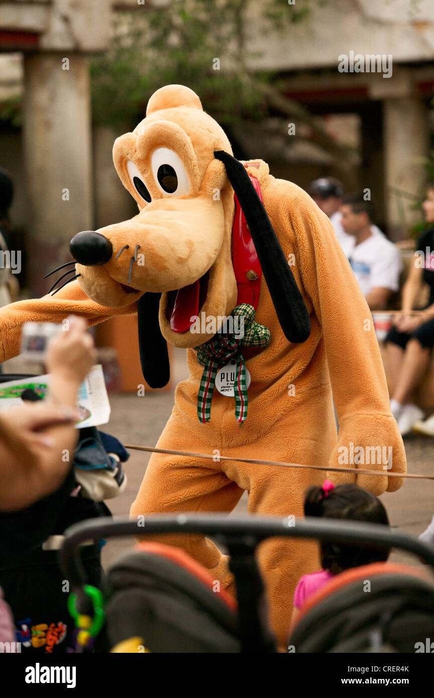 Cartoon character Pluto entertains the crowds in the regular carnivals ...