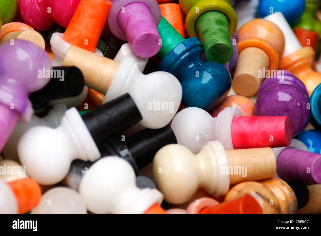 multicoloured bottle tops Stock Photo - Alamy