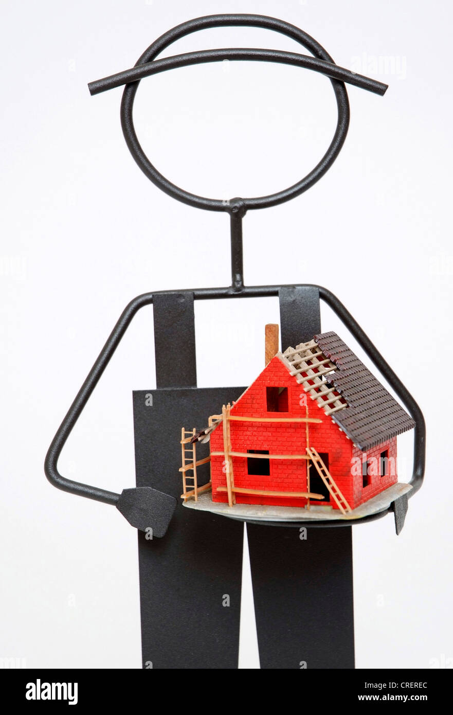 symbolic for house built Stock Photo - Alamy