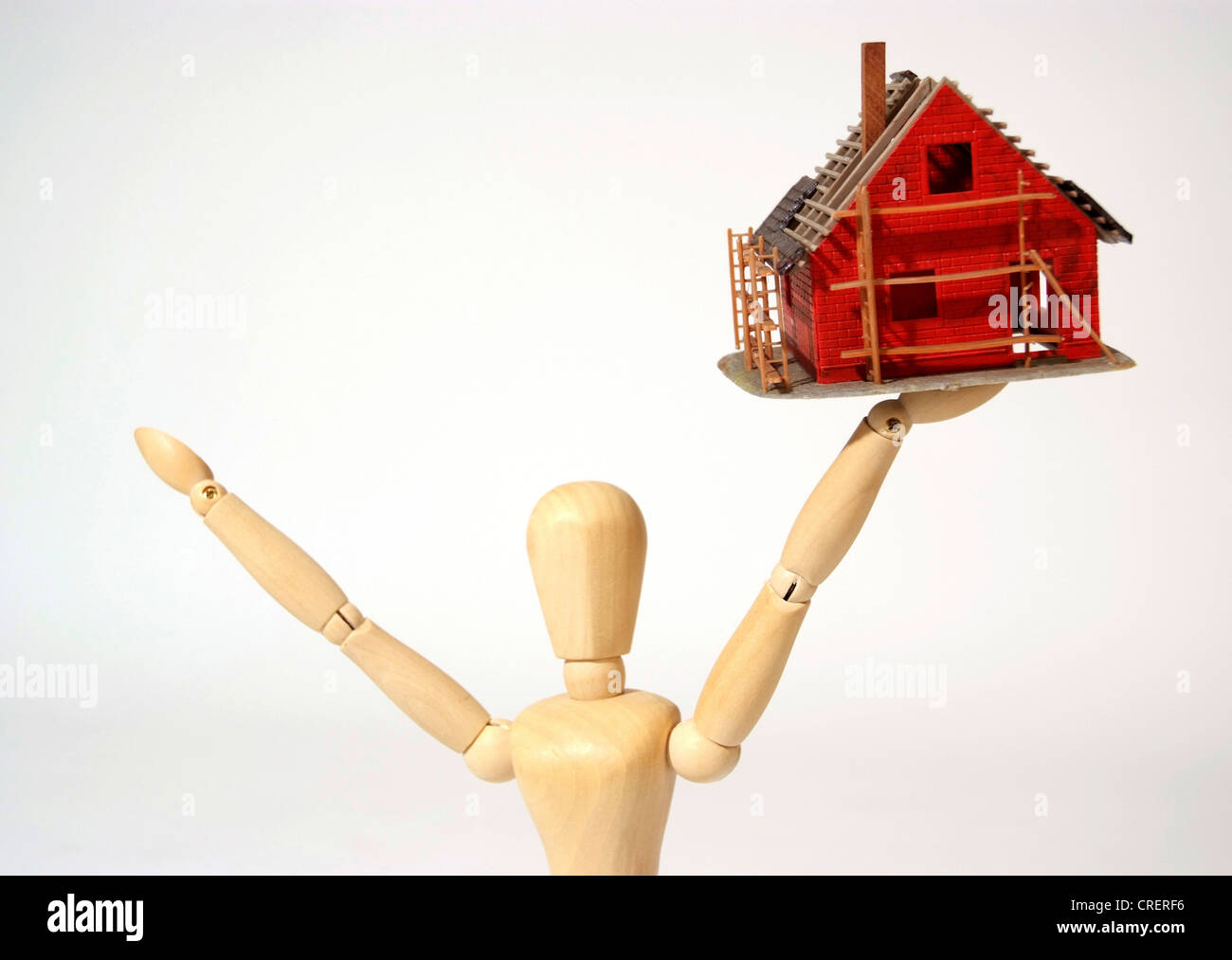 symbolic for rejoicing for new build house Stock Photo - Alamy