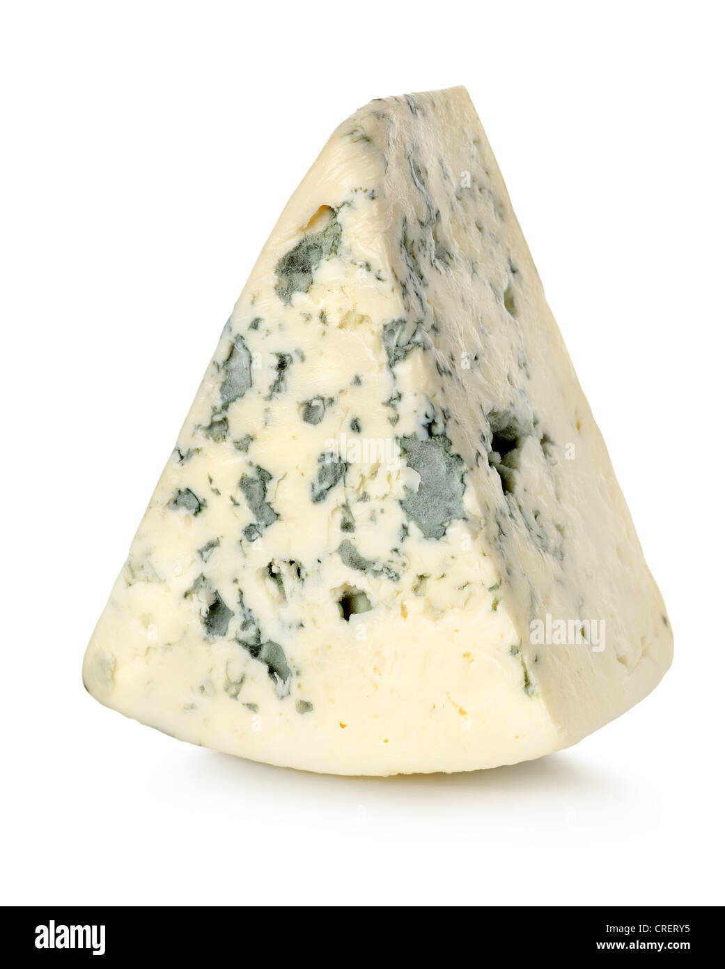 Blue cheese isolated on a white background Stock Photo - Alamy