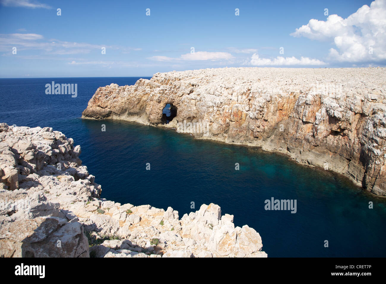 north coastline of Menorca island in Spain Stock Photo - Alamy